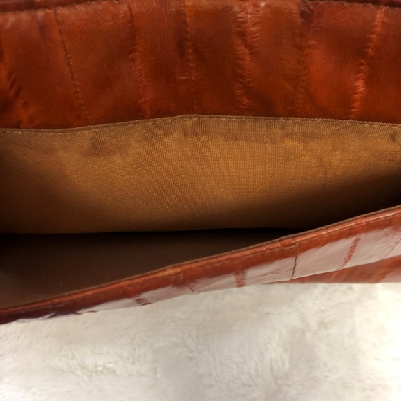 Bags | Vintage Authentic Eel Skin Handbag Purse | Poshmark